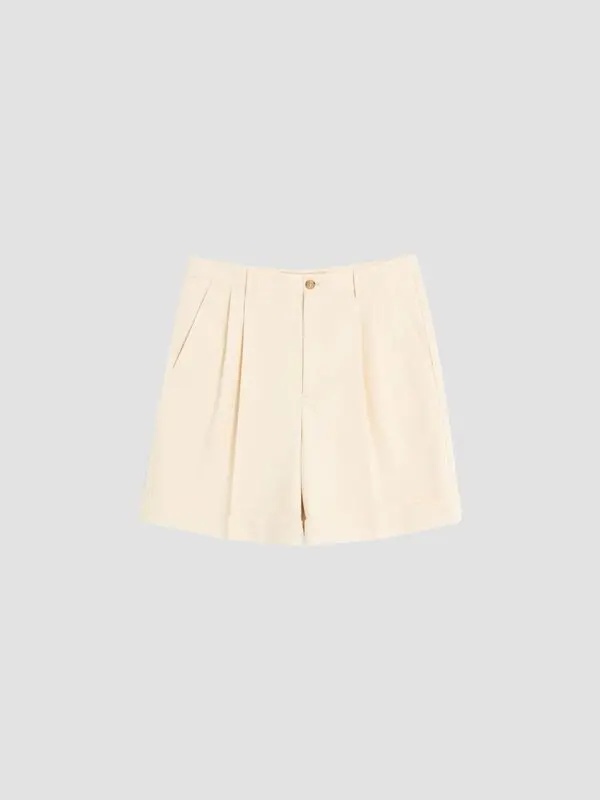 Valentino Garavani Cotton Canvas Cuffed Bermuda Shorts