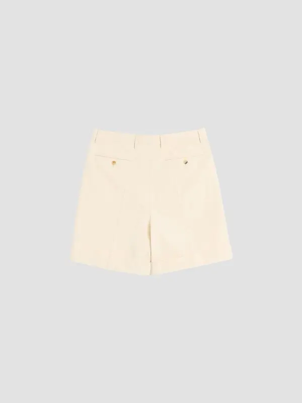 Valentino Garavani Cotton Canvas Cuffed Bermuda Shorts
