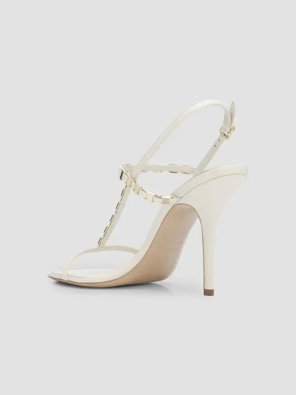 FERRAGAMO Estea 95mm T-strap Slingback Sandals