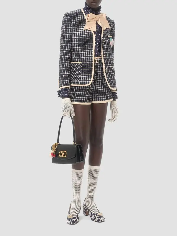 Valentino Garavani Twill Shirt With Plus De Pois Print