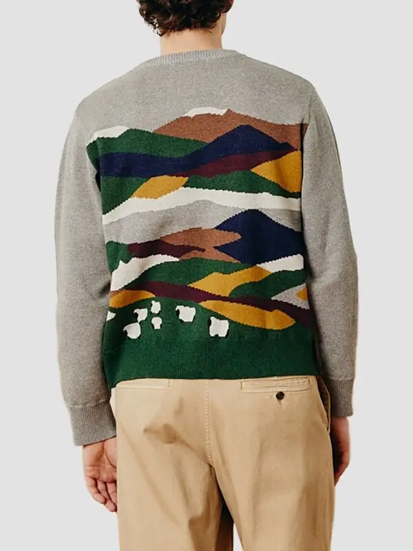 CORRIDOR Landscape Cotton Crewneck Sweater