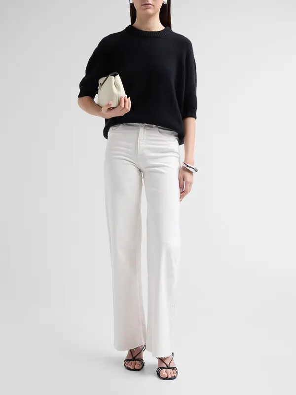 LE JEAN Column High-rise Straight-leg Jeans
