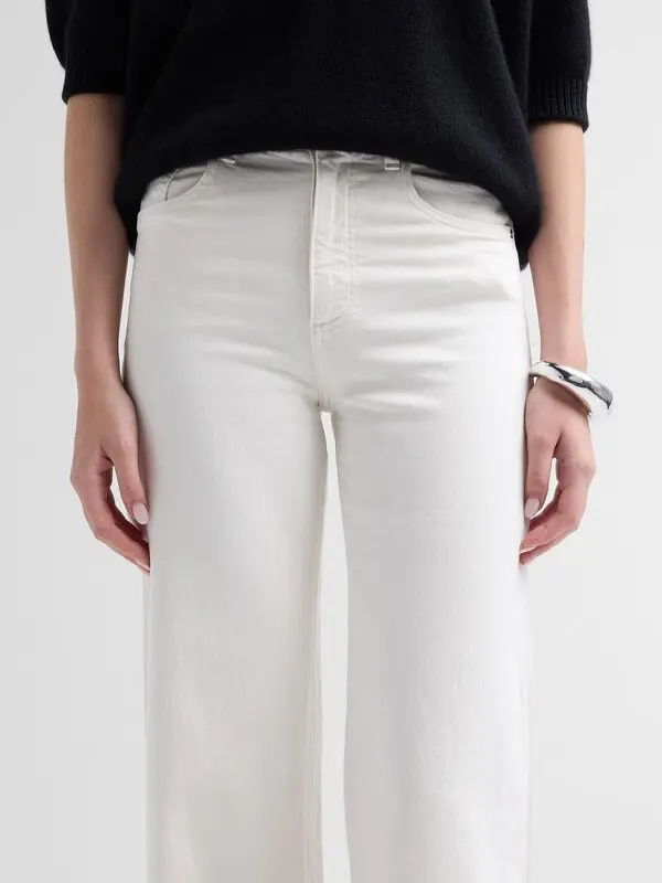 LE JEAN Column High-rise Straight-leg Jeans
