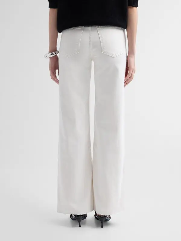 LE JEAN Column High-rise Straight-leg Jeans