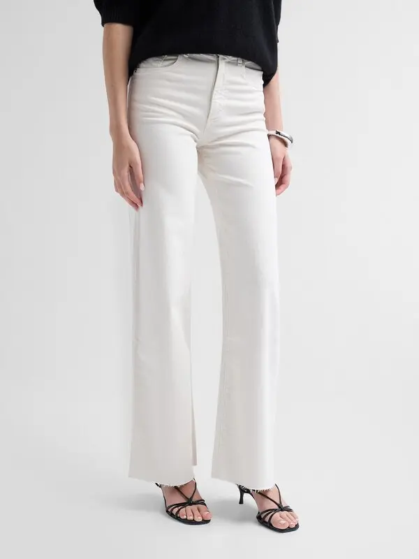 LE JEAN Column High-rise Straight-leg Jeans