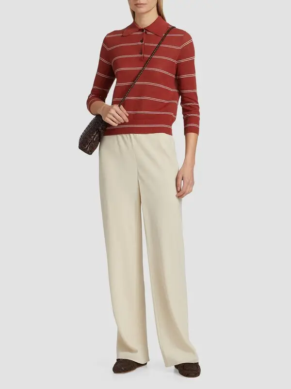 Vince Colette High-rise Crepe Bias Pants