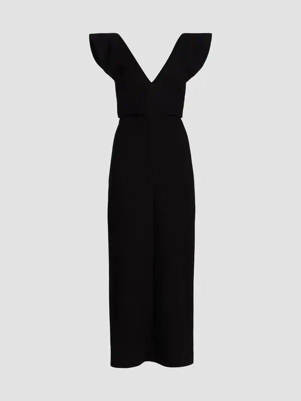 Proenza Schouler Mariam Flutter-sleeve Maxi Dress - Black