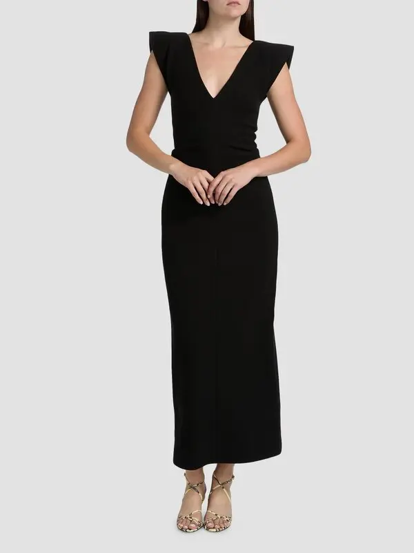Proenza Schouler Mariam Flutter-sleeve Maxi Dress