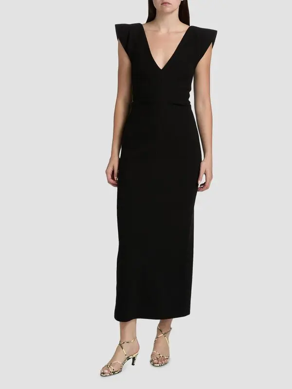 Proenza Schouler Mariam Flutter-sleeve Maxi Dress