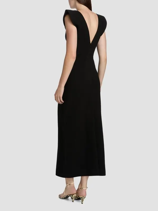 Proenza Schouler Mariam Flutter-sleeve Maxi Dress