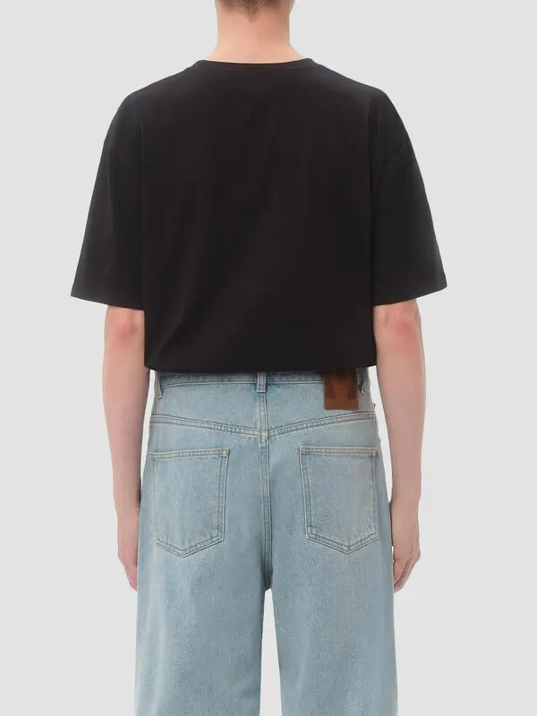 Valentino Garavani Cotton T-shirt With Chat De La Maison Print