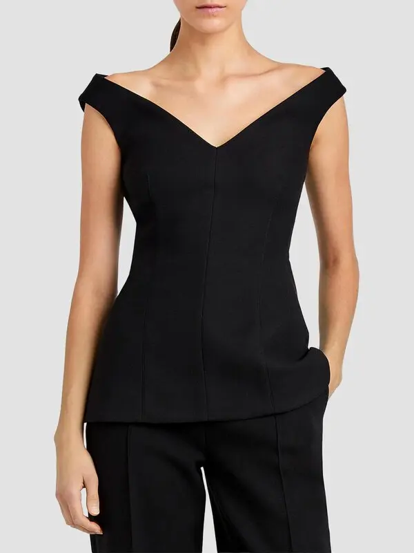 Proenza Schouler Mariam Wool Scuba Top