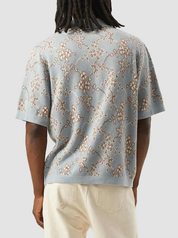CORRIDOR Trellis Knit Cotton Shirt