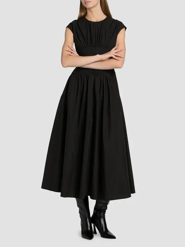 Proenza Schouler White Label Nyssa Cotton-blend Maxi Dress