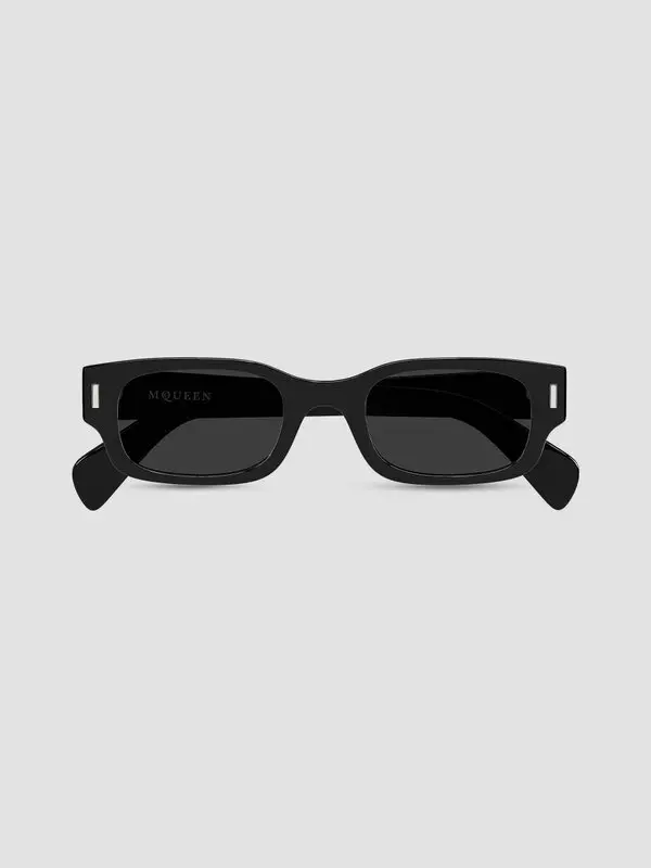 Alexander McQueen T-bar Rivet 50mm Rectagular Sunglasses
