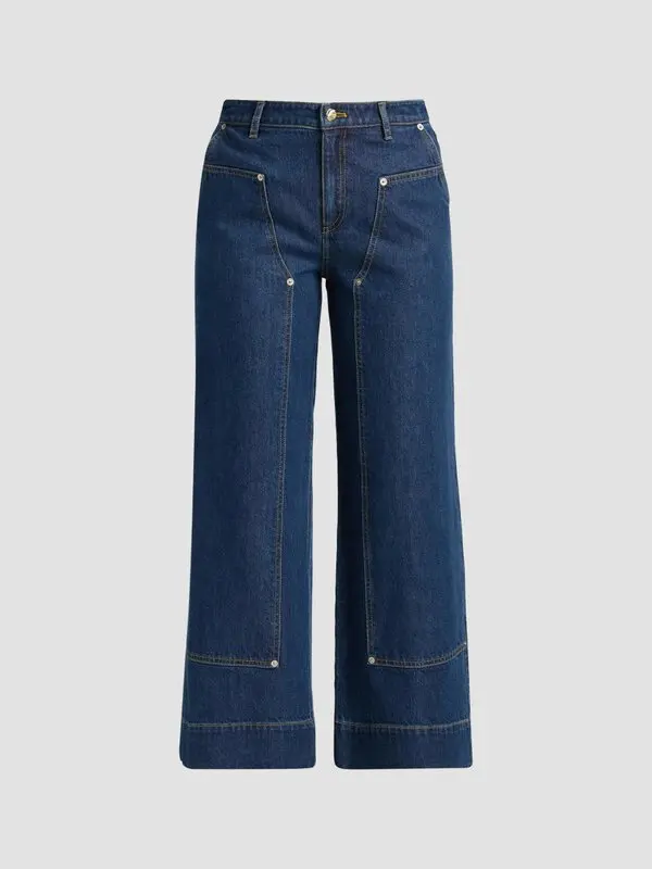Cinq À Sept Ryker Wide-leg Cropped Jeans