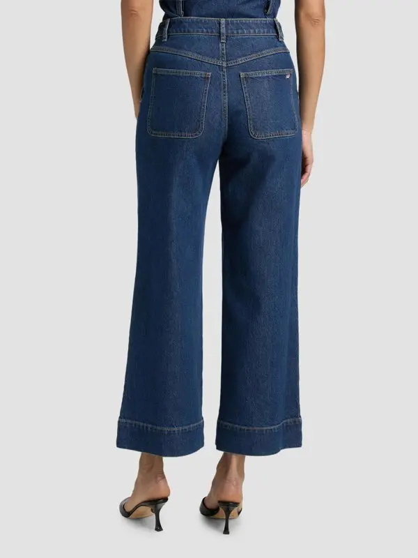 Cinq À Sept Ryker Wide-leg Cropped Jeans