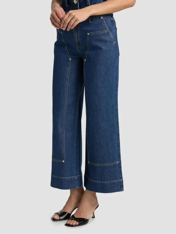 Cinq À Sept Ryker Wide-leg Cropped Jeans
