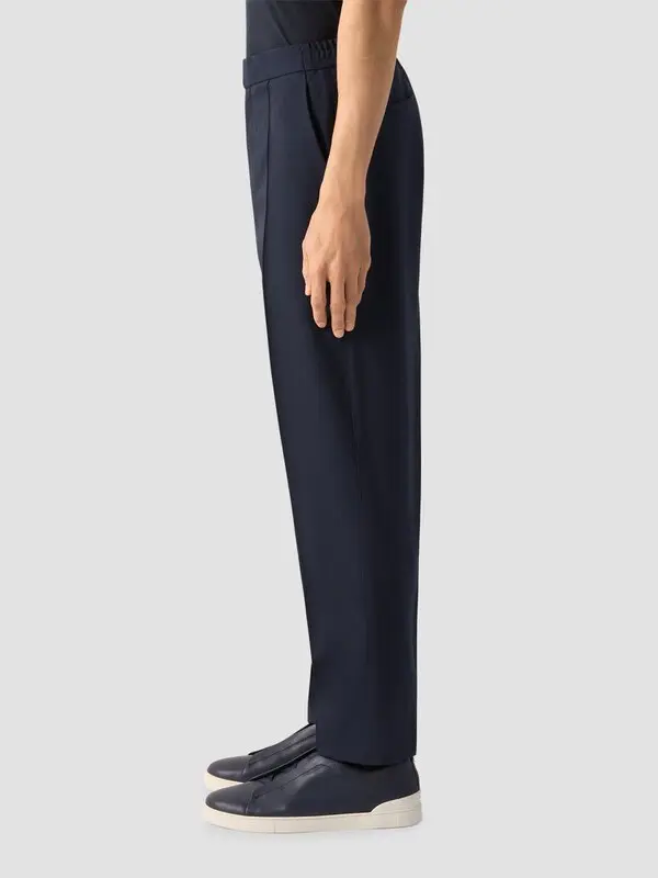 Zegna Wool Pants - Navy Blue
