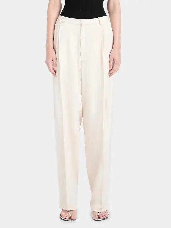 Proenza Schouler Cletina Pleated-front Wide-leg Pants