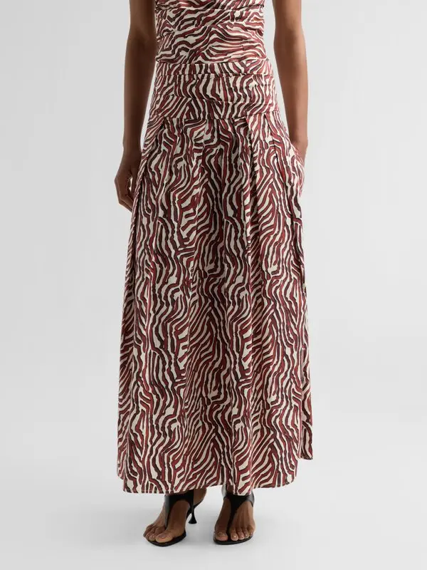 Proenza Schouler White Label Nessa Poplin Maxi Skirt