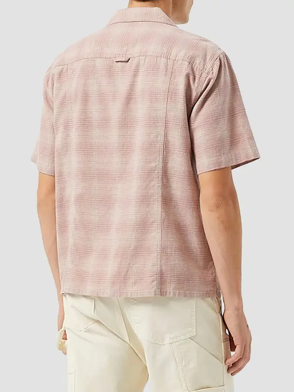 CORRIDOR Plaid Cotton-linen Camp Shirt