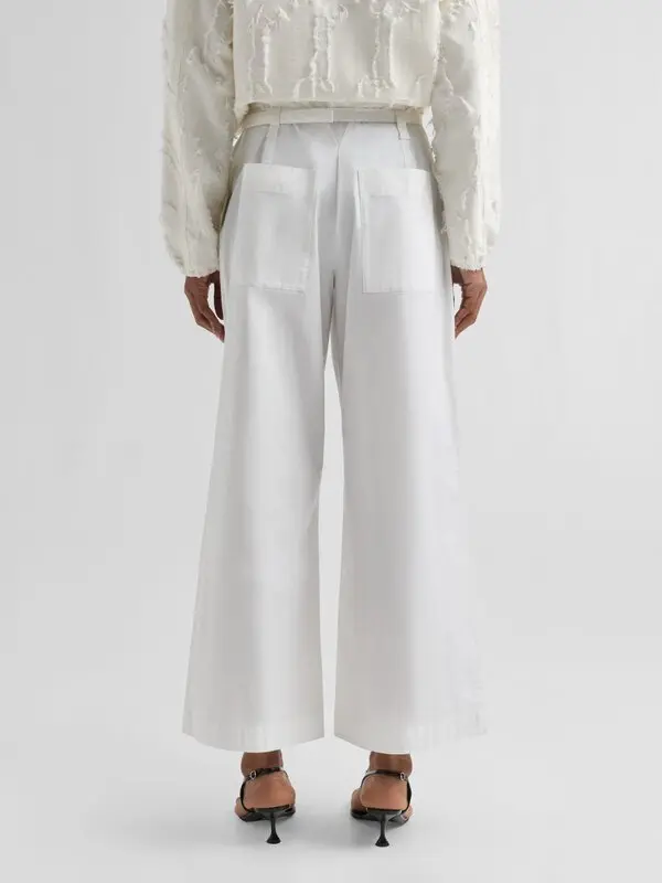 Proenza Schouler White Label Raver Poplin Crop Pants
