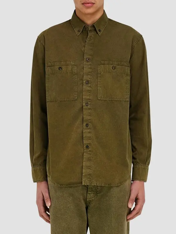 FERRAGAMO Cotton-silk Work Shirt