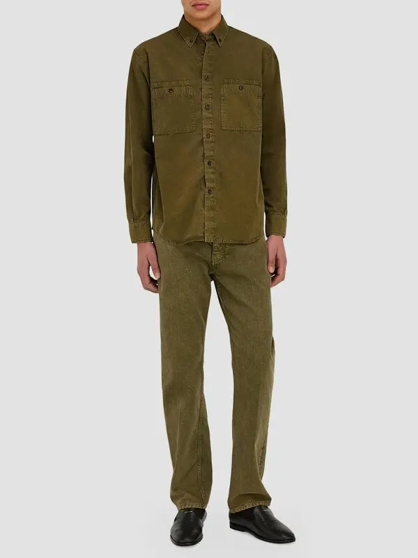 FERRAGAMO Cotton-silk Work Shirt