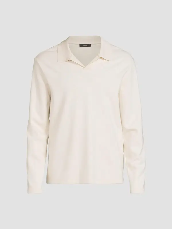 Vince Milano Johnny Collar Shirt - Bone