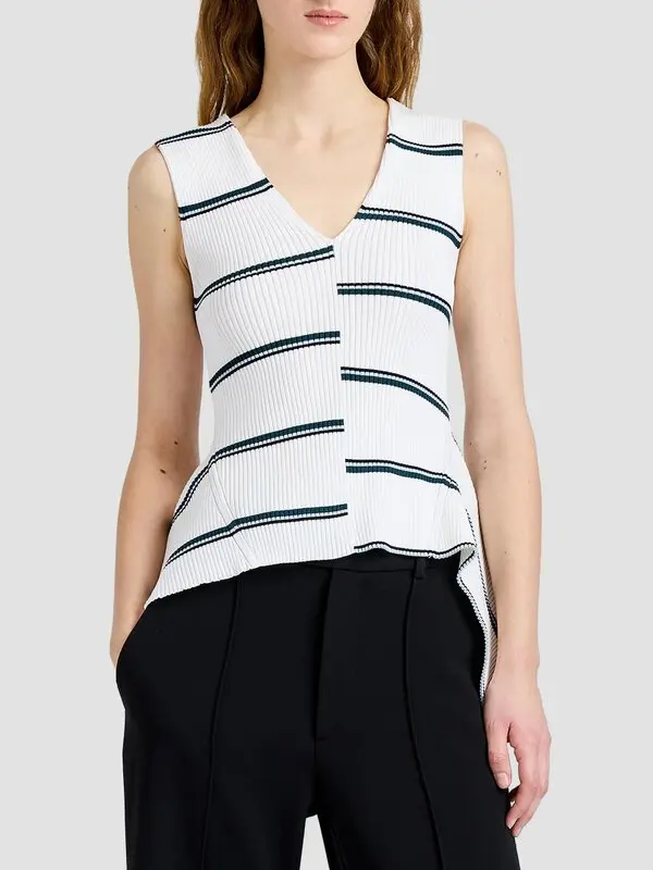 Proenza Schouler Eugenie Top In Rib Knit
