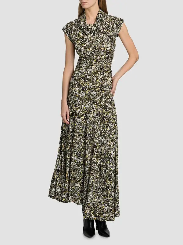 Proenza Schouler Tamara Printed Jersey Midi-dress