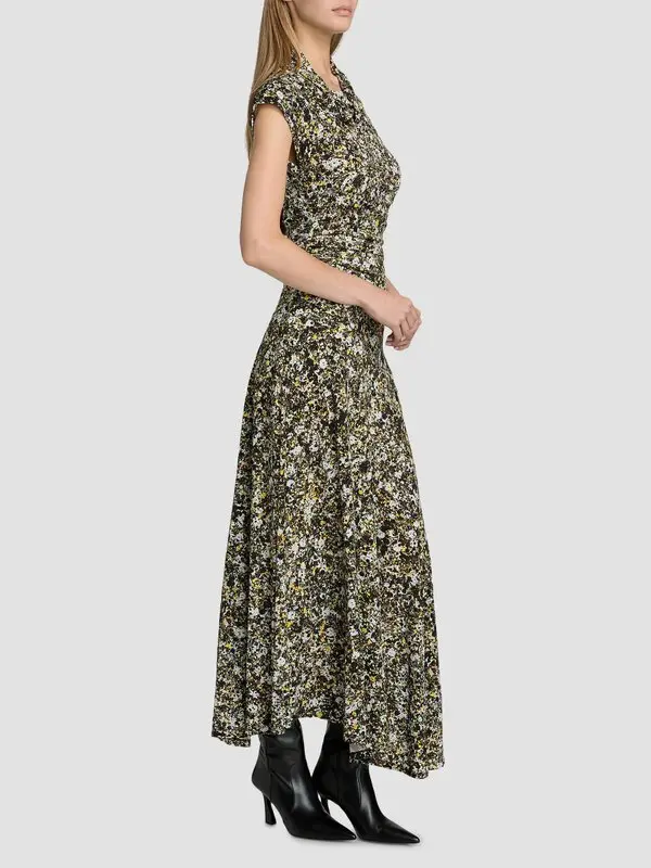 Proenza Schouler Tamara Printed Jersey Midi-dress