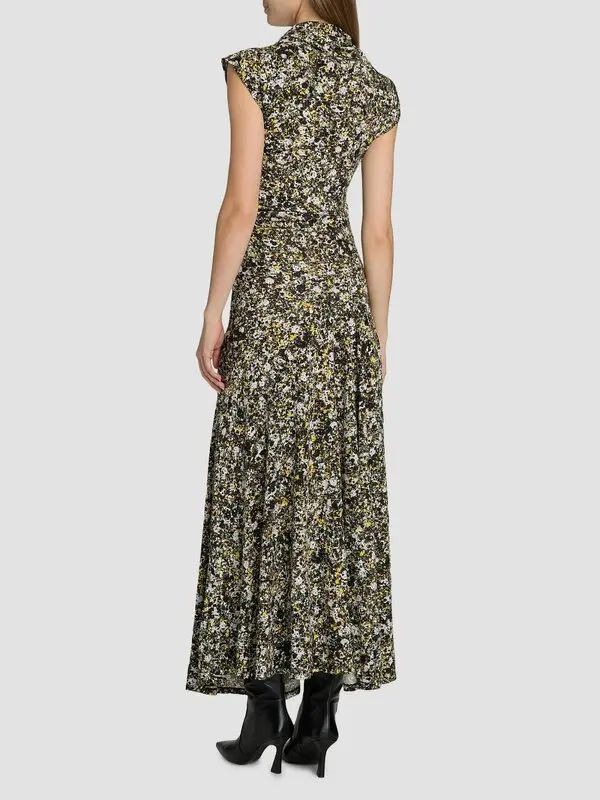 Proenza Schouler Tamara Printed Jersey Midi-dress