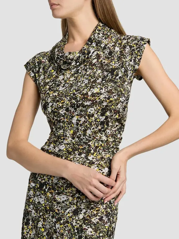 Proenza Schouler Tamara Printed Jersey Midi-dress