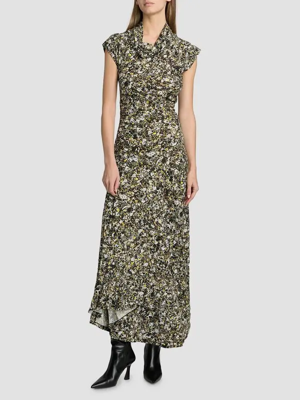 Proenza Schouler Tamara Printed Jersey Midi-dress