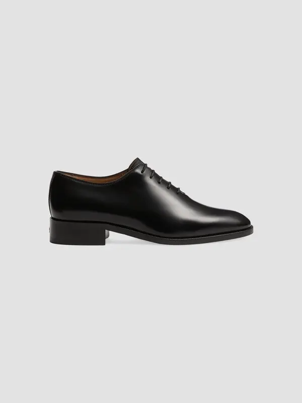 Valentino Garavani Pas Des Dieux Oxfords In Leather - Black