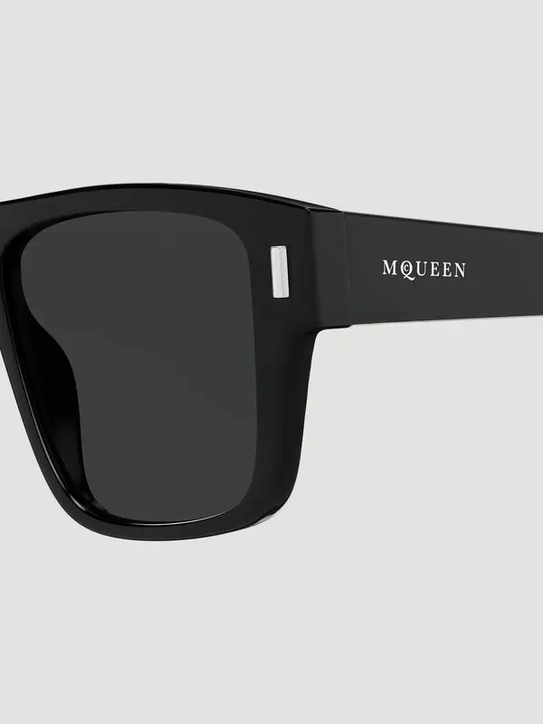 Alexander McQueen T-bar Rivet 55mm Square Sunglasses