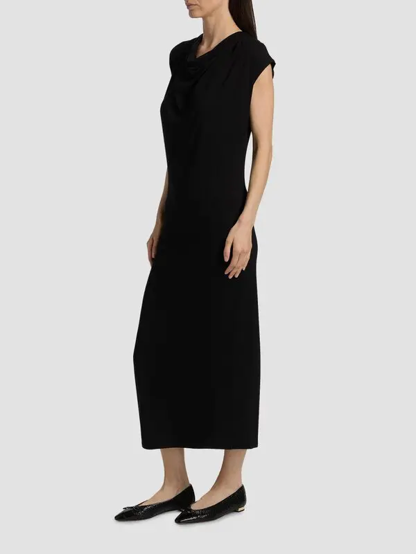 Vince Draped Cowlneck Maxi Dress