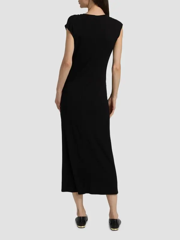 Vince Draped Cowlneck Maxi Dress