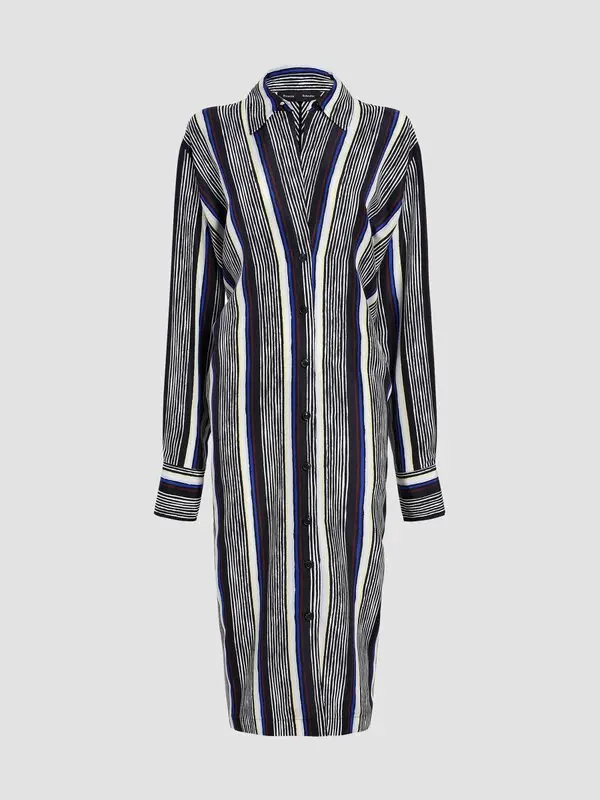 Proenza Schouler Amira Striped Silk Shirtdress