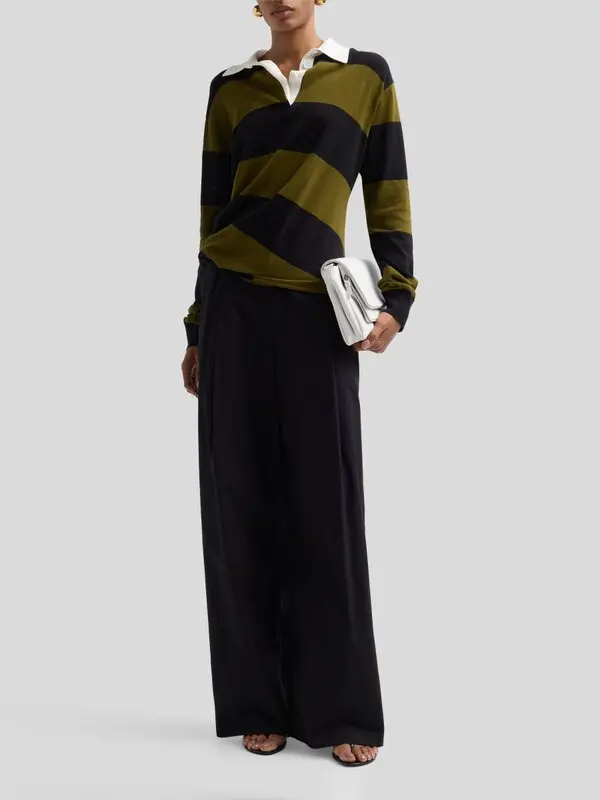 Proenza Schouler Corinna Striped Cotton Rugby Top