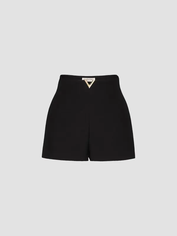 Valentino Garavani Crepe Couture Shorts - Black