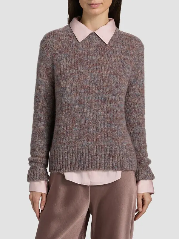 Vince Marled Knit Crewneck Sweater