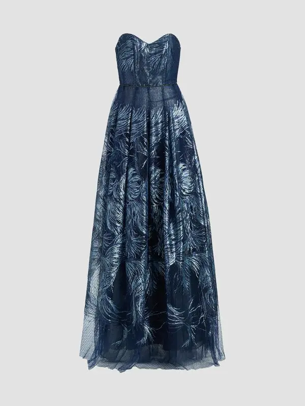 Rene Ruiz Collection Sequin-embellished Tulle Ball Gown