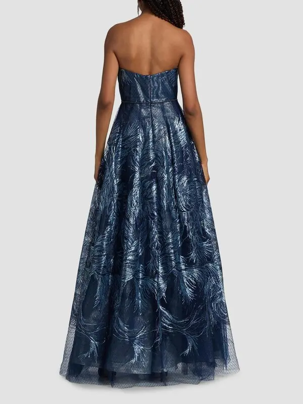 Rene Ruiz Collection Sequin-embellished Tulle Ball Gown