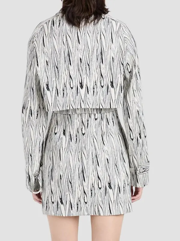 Proenza Schouler Della Marble-jacquard Crop Jacket