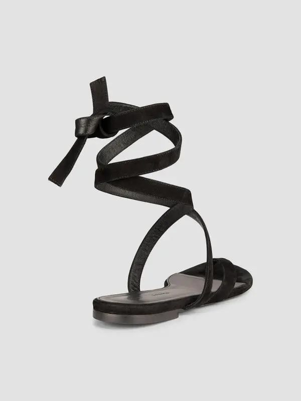 Proenza Schouler Strappy Suede Flats