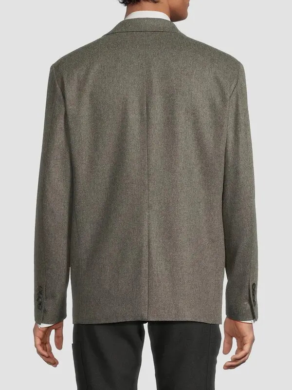 Vince Wool Flannel Single-breasted Blazer