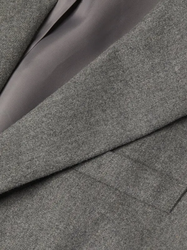 Vince Wool Flannel Single-breasted Blazer